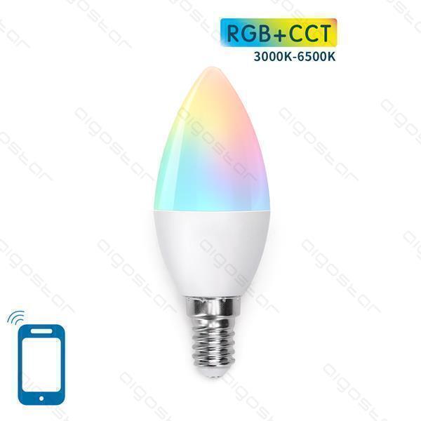 Ampoule LED C37 E14 7W WIFI RGB+CCT | Greenweez
