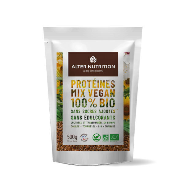 Protéine Mix Vegan Bio nature 500g | Greenweez