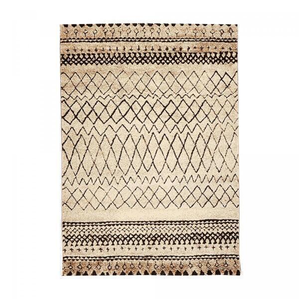 Tapis berbère style - MOROCCO TRIBAL - Beige - 160x230 | Greenweez