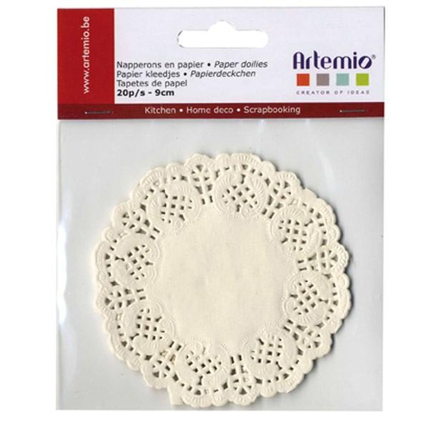 60 napperons en papier blancs Ø 9 cm | Greenweez