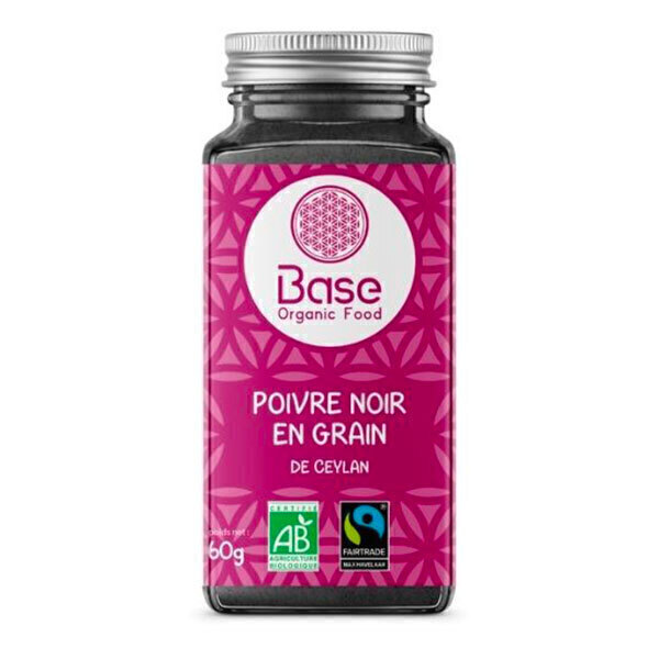Poivre noir en grains de Ceylan 60g | Greenweez