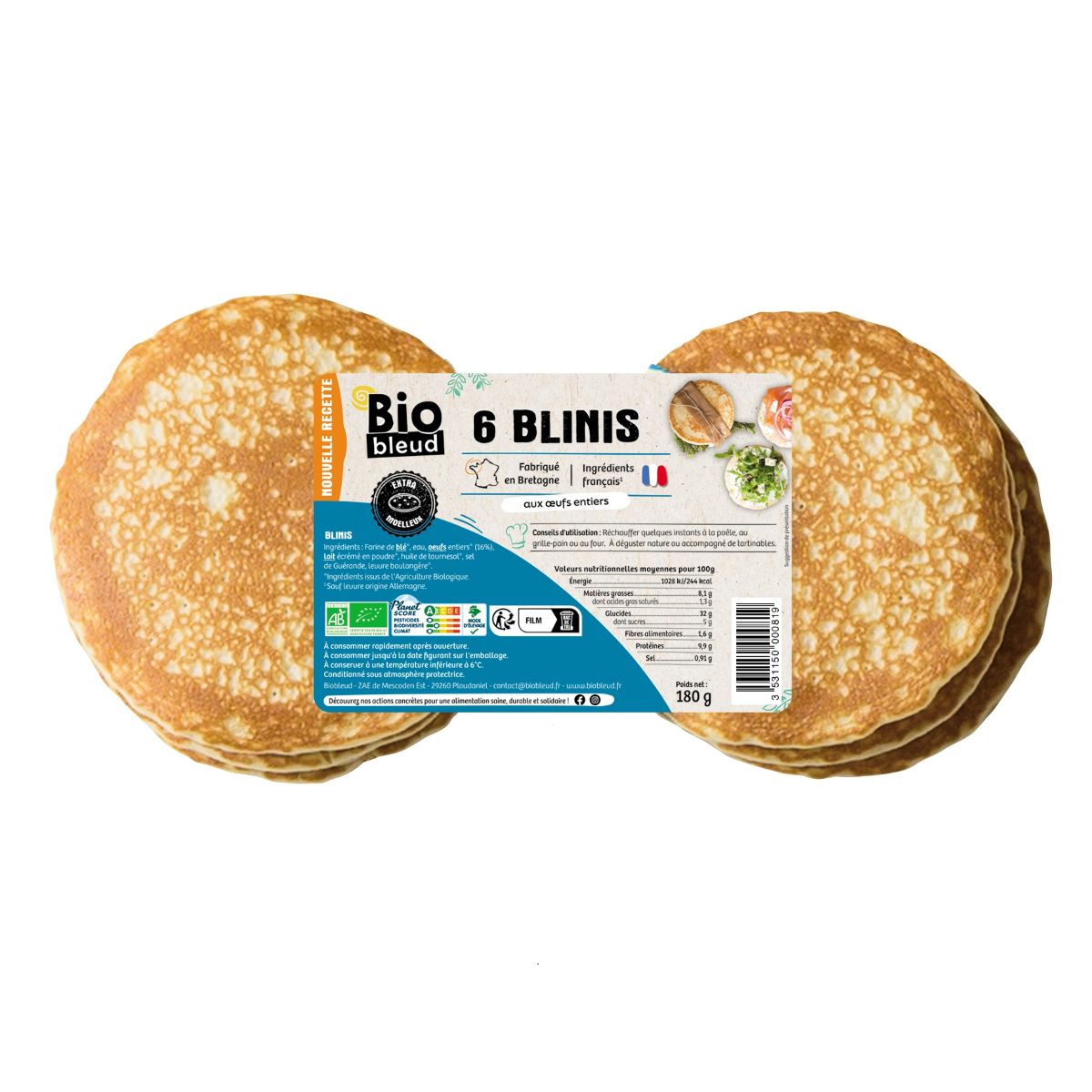 6 blinis bio 180g | Greenweez