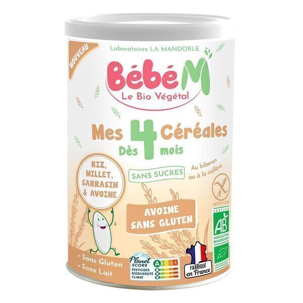 Mes 4 céréales Dès 4 mois 220g | Greenweez