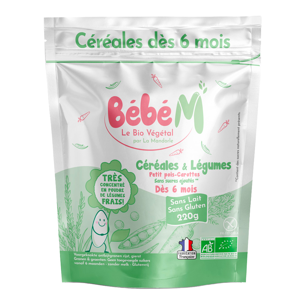 Céréales et légumes dès 6 mois bio 220g | Greenweez