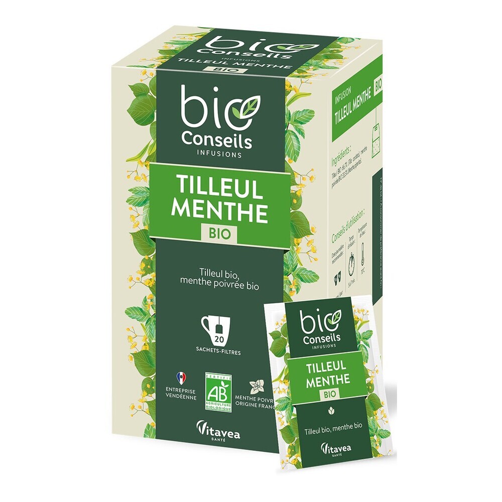 Infusion Tilleul Menthe 20 sachets Bio | Greenweez