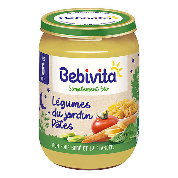 Pot légumes du jardin pâtes bio dès 6 mois 190g | Greenweez
