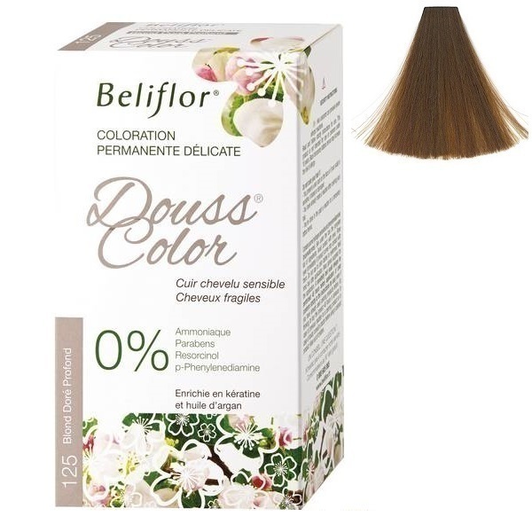 Coloration DoussColor® n°125 Blond Doré Profond 131ml | Greenweez
