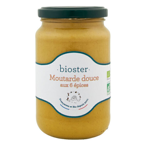 Moutarde douce aux 6 épices bio 350g | Greenweez
