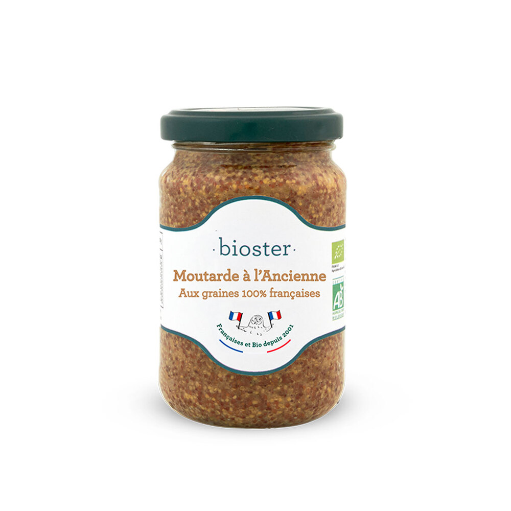 Bioster Moutarde à l'ancienne française bio 200g | Greenweez