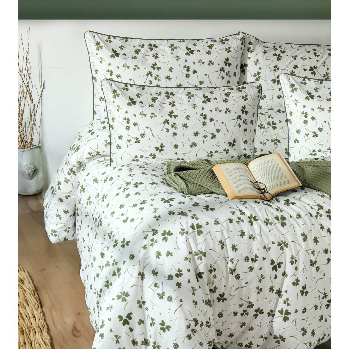 Housse de couette + taie(s) oreiller "Parlin" 100% coton | Greenweez