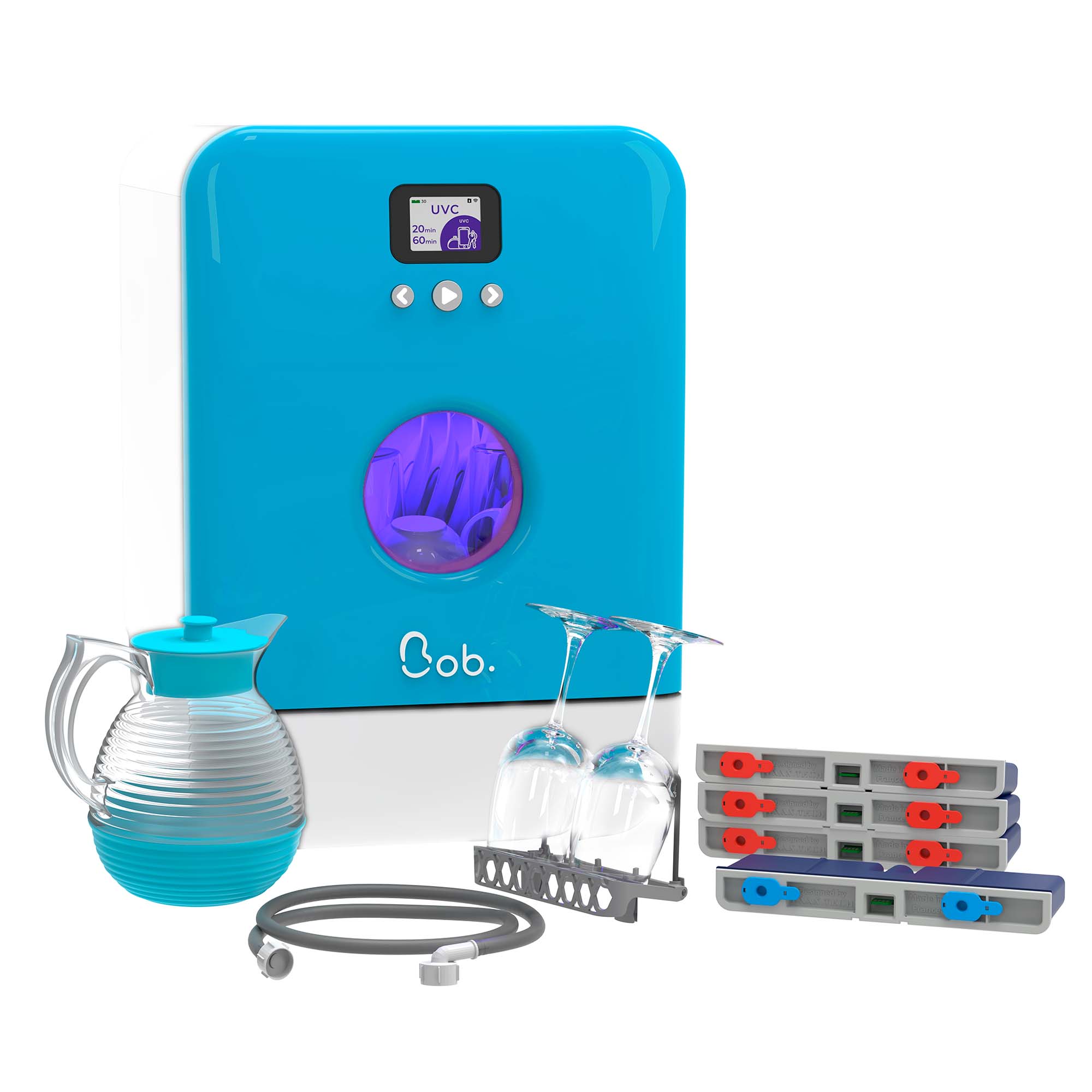 Bob le mini lave-vaisselle PREMIUM PACK | Édition Bleu Maya | Greenweez