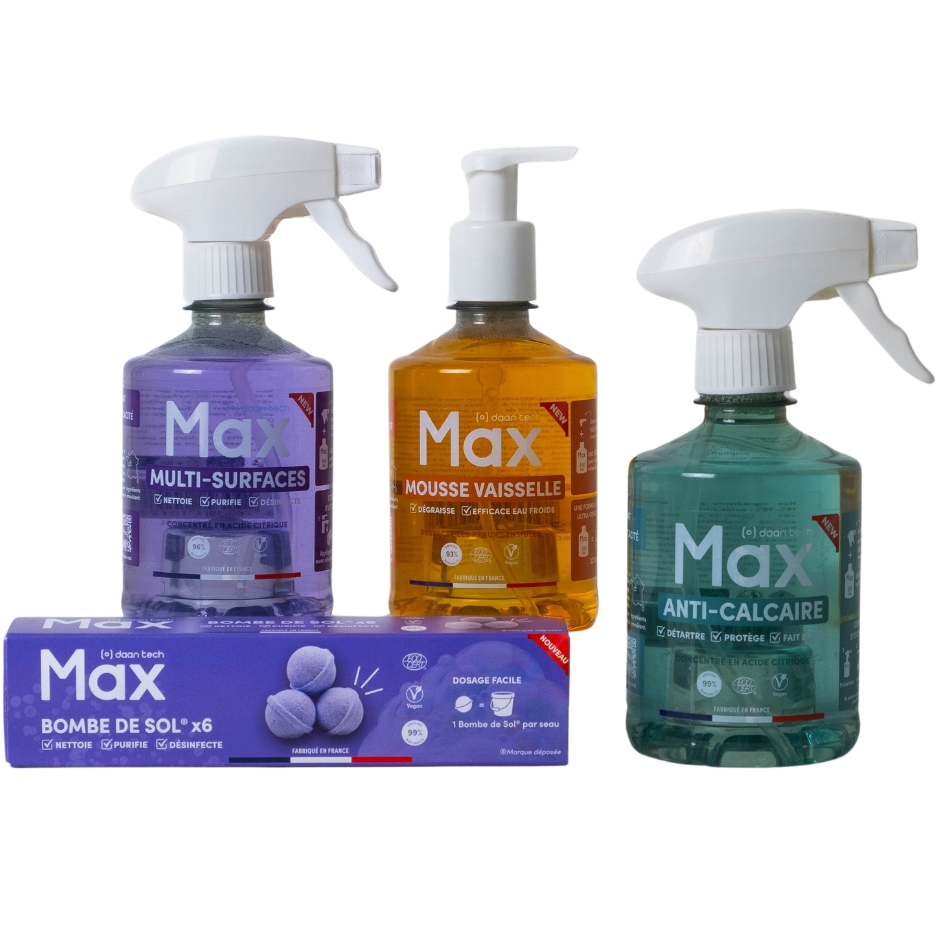 Maxi Pack Gamme Détergents Max par Daan Tech | Greenweez