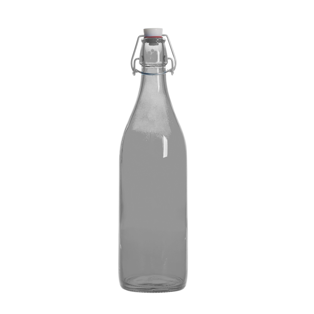 Bouteille à limonade avec son bouchon mécanique 1 l gris fumé | Greenweez