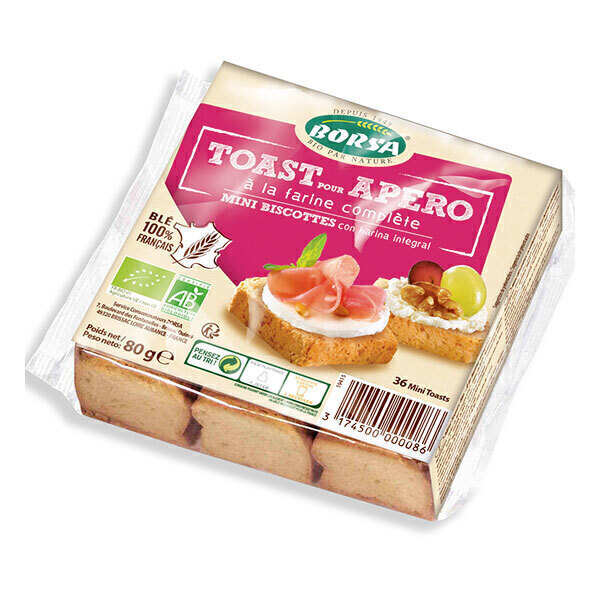 Mini toast complet bio 80g | Greenweez