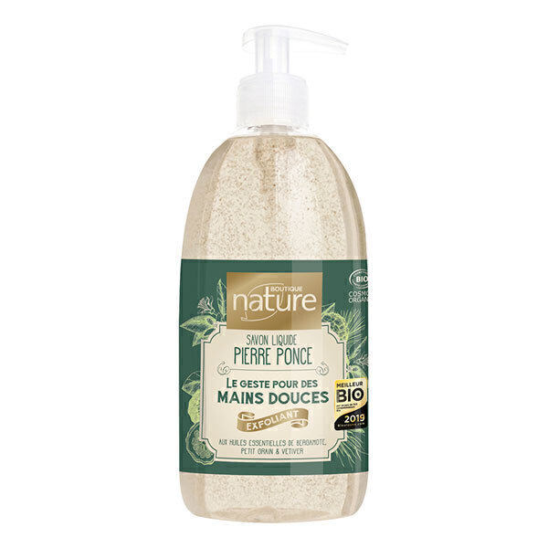 Boutique Nature Savon liquide exfoliant Pierre ponce 500ml | Greenweez