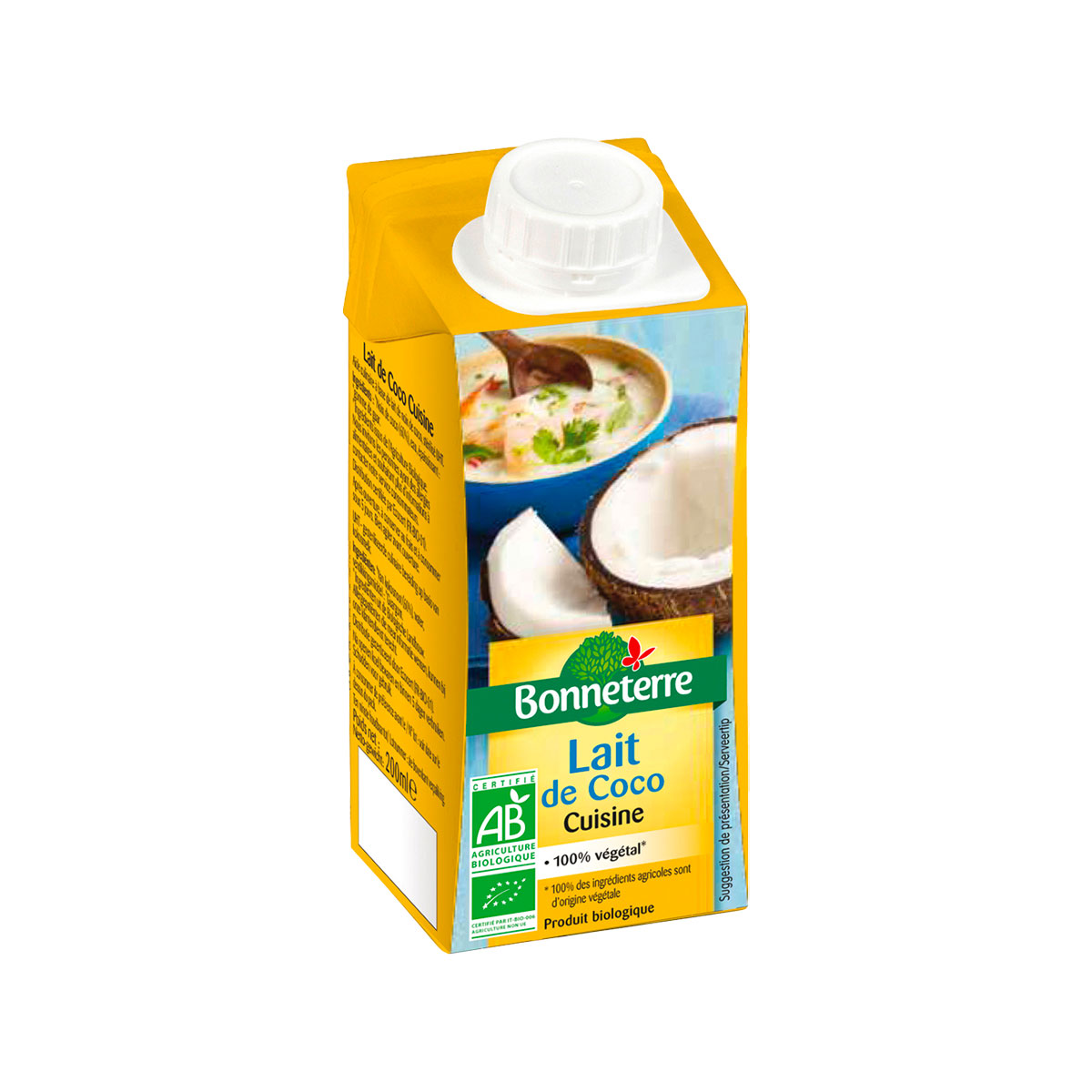 Lait de coco cuisine bio 200ml | Greenweez
