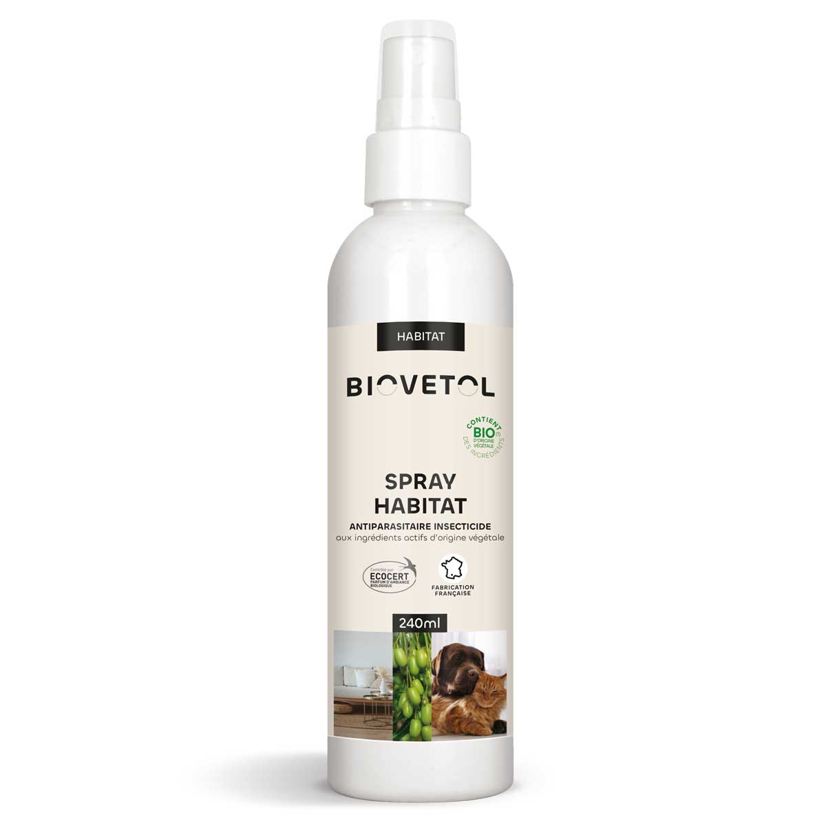 Spray Antiparasitaire Habitat Bio 240 ml | Greenweez