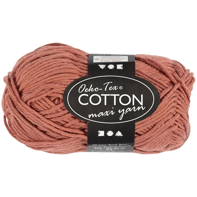 Pelote de fil de coton - Oeko-Tex Cotton Maxi Yarn - Terracotta | Greenweez