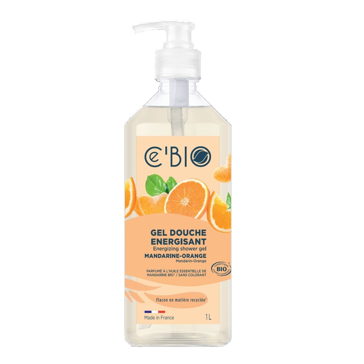 Ce'bio Bain et douche énergisant Orange 1L | Greenweez