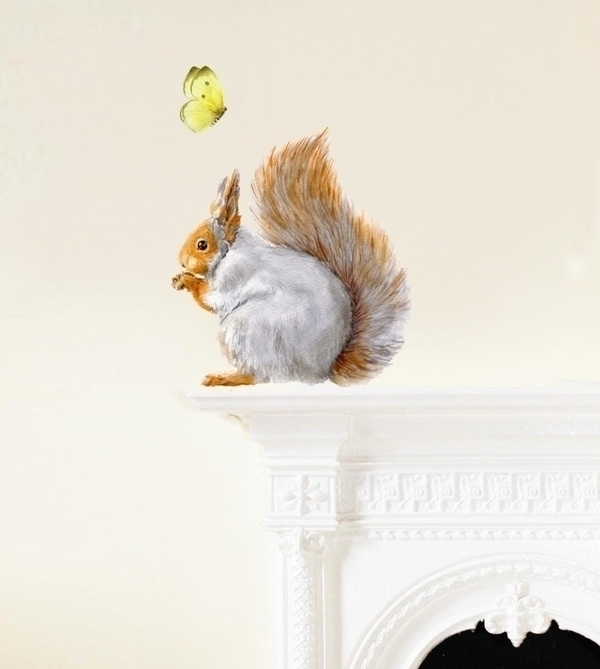 Sticker Ecureuil gris | Greenweez