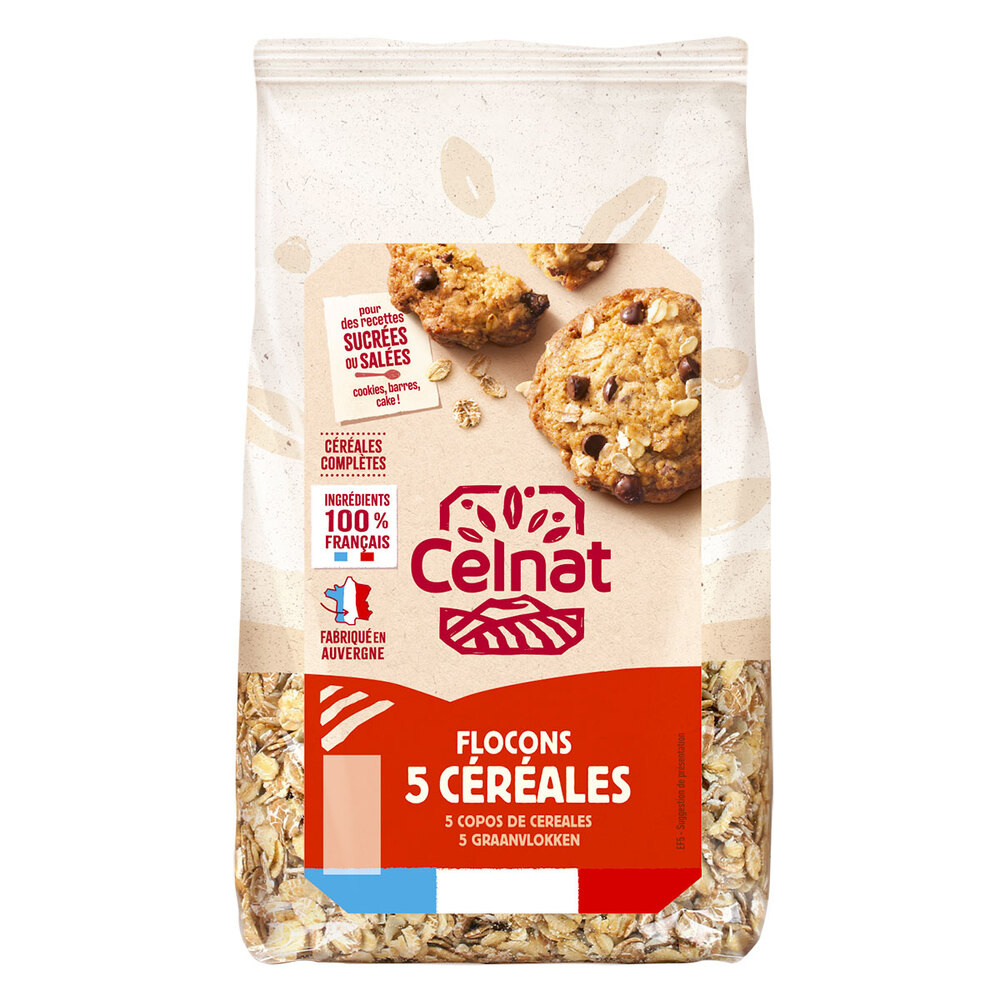 Flocons 5 céréales bio 500g | Greenweez