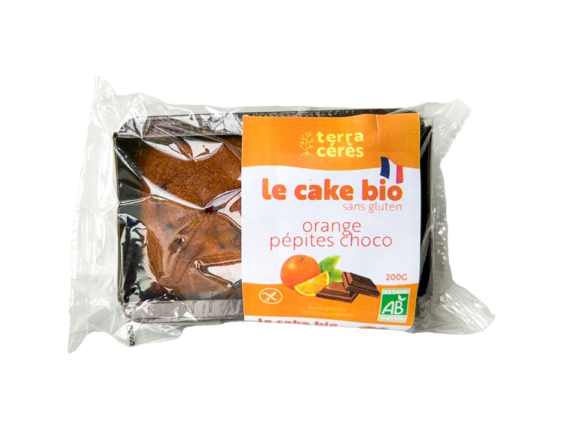 Cake à l'orange et pépites de chocolat bio 200g | Greenweez
