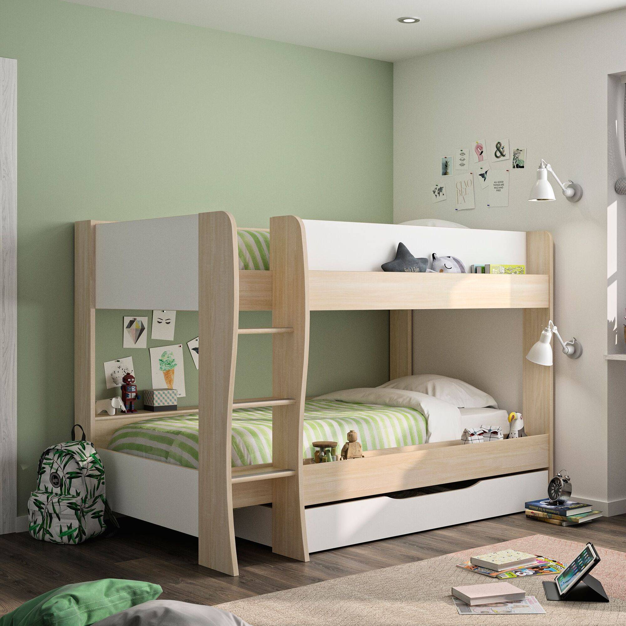 Lits superposés + tiroir Gwenaël | Greenweez