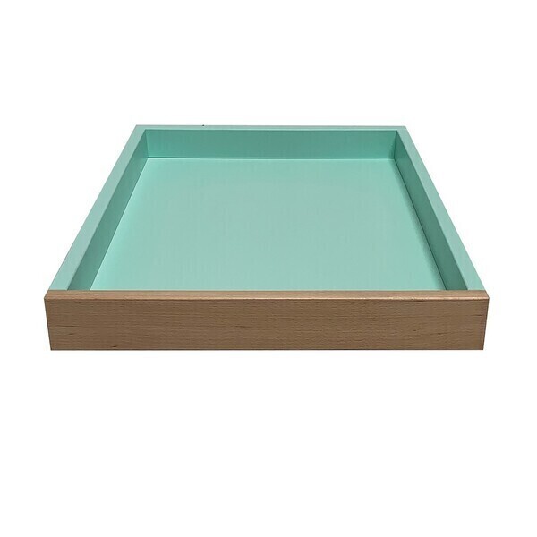 Plateau optionnel table à langer Margot - Bois Naturel / Vert | Greenweez