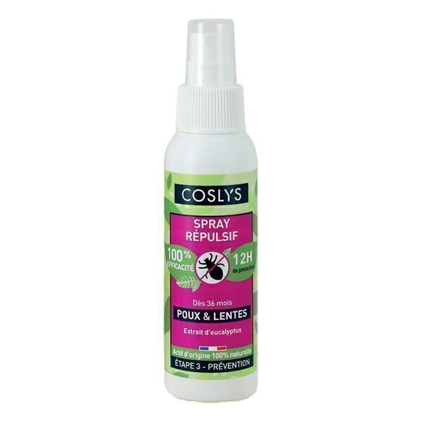 Spray répulsif poux et lentes Etape 3 Prévention 100ml | Greenweez