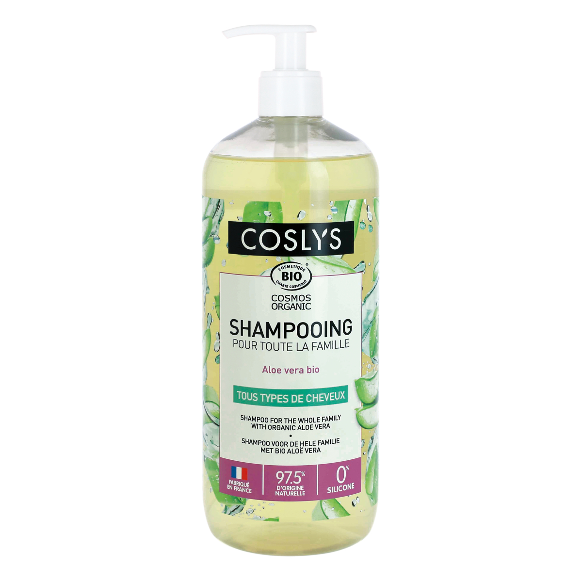 Coslys Shampooing famille tous types de cheveux 1L | Greenweez