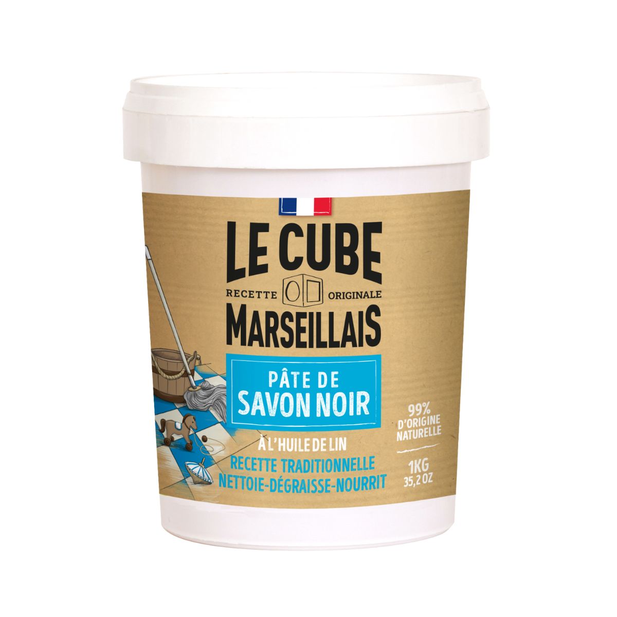 Pâte de savon noir 1kg | Greenweez