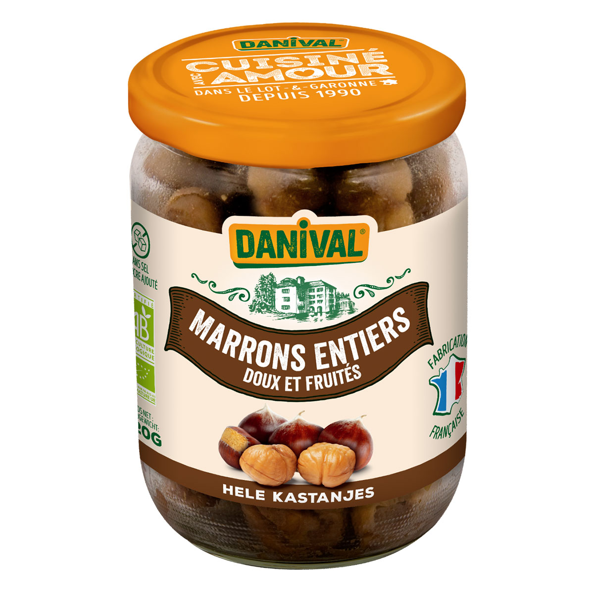 Marrons entiers bio 320g | Greenweez