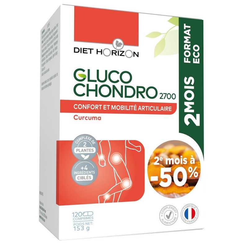 Gluco chondro 2700 Format éco 120 comprimés Diet Horizon | Greenweez