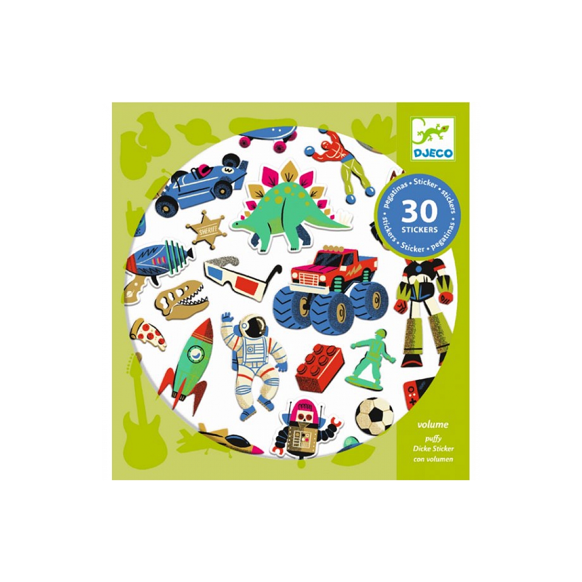Stickers Textures Retro Toys | Greenweez