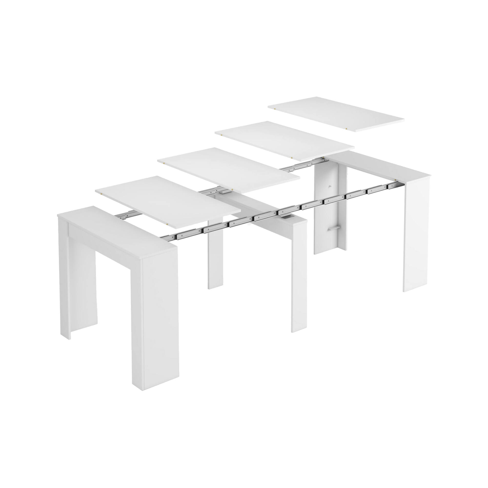 Table console à rallonge Dpanozz Blanc 90x51h78 cm | Greenweez