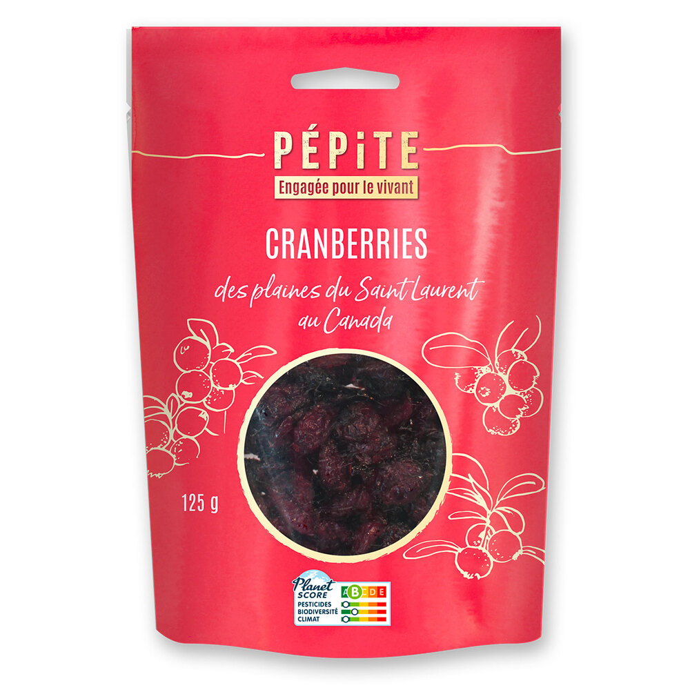 Cranberries des plaines du Saint Laurent au Québec 125g | Greenweez