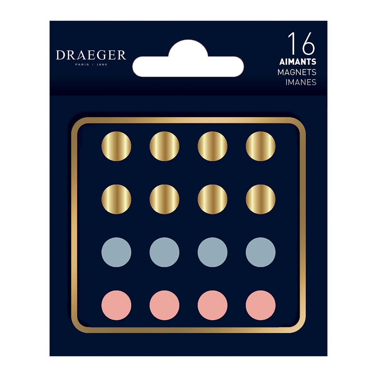16 Aimants dorés et pastel | Greenweez