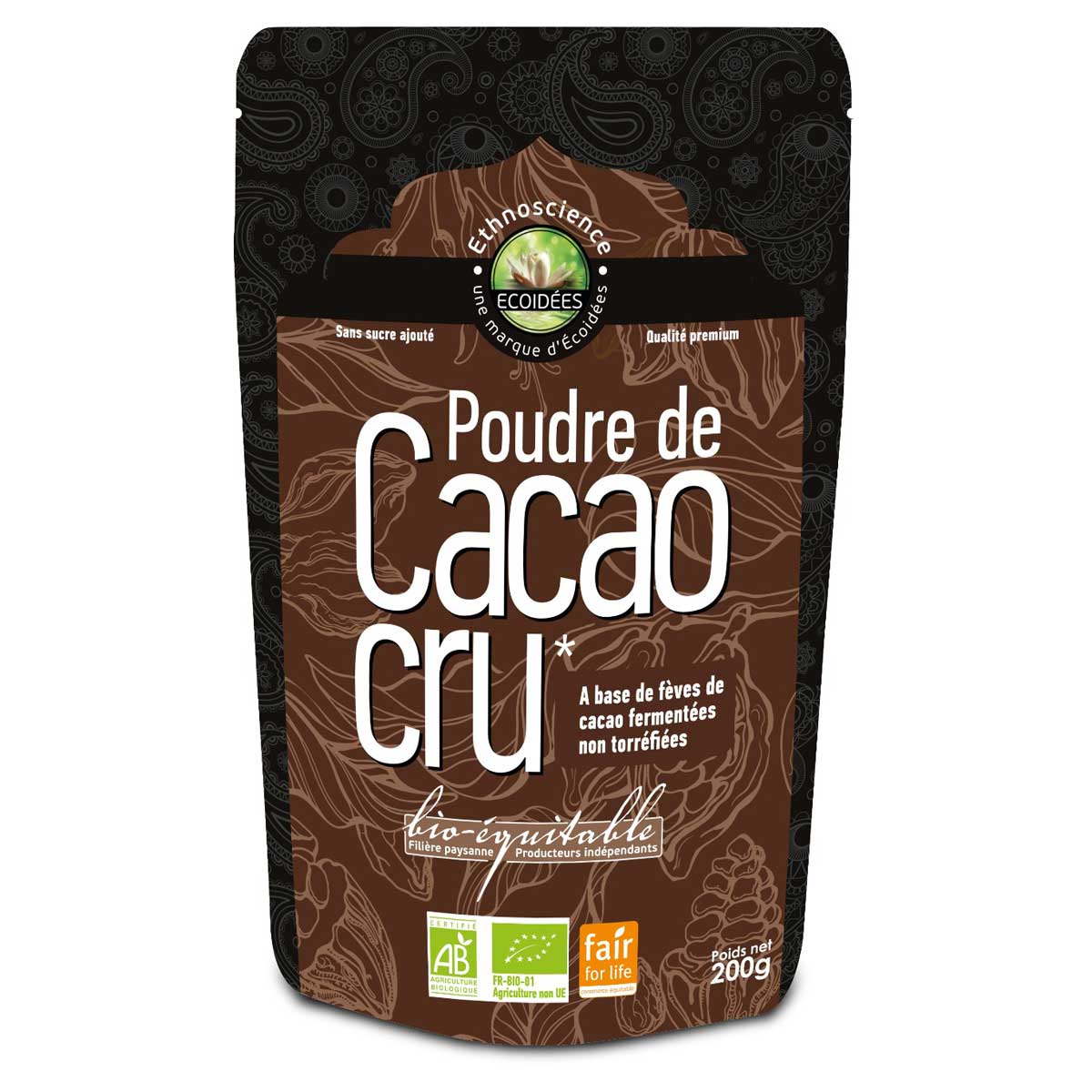 Cacao cru en poudre bio 200g | Greenweez