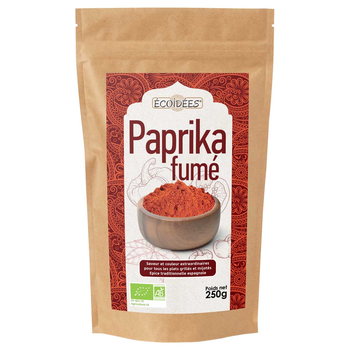 Paprika fumé sachet recharge bio 250g | Greenweez
