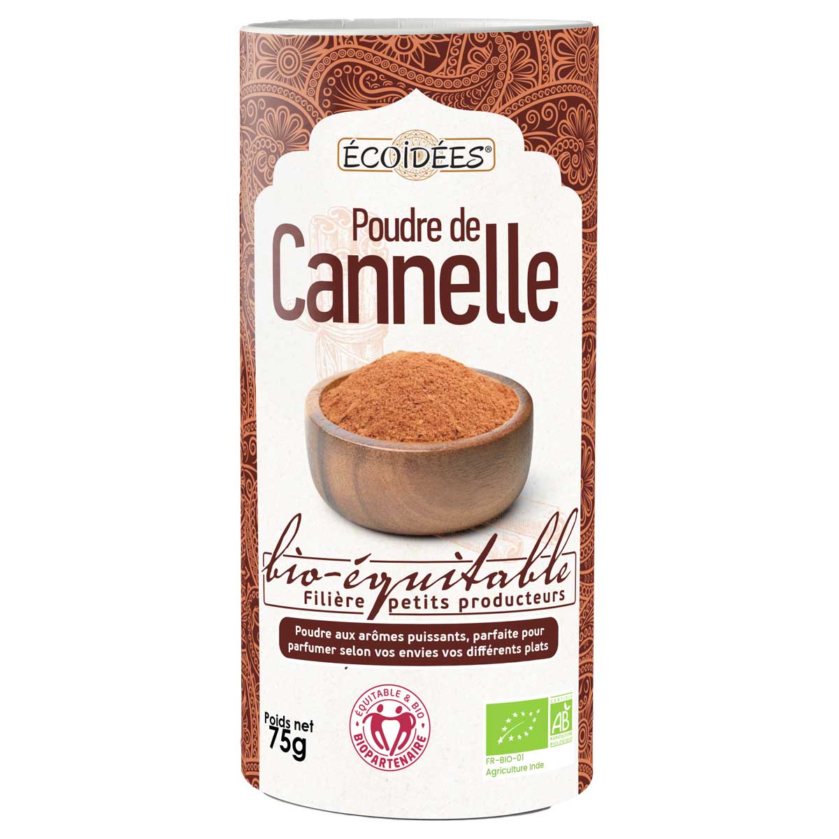 Cannelle en poudre intense bio 75g | Greenweez