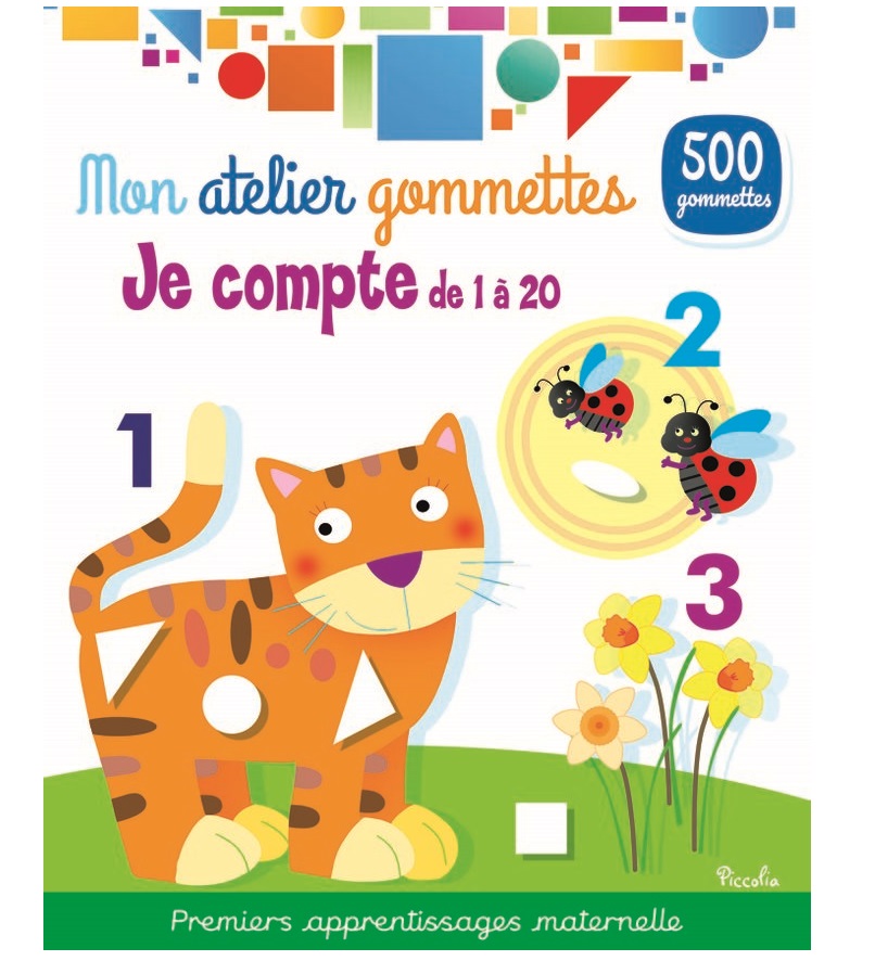 Mon atelier gommettes Je compte de 1 à 20 | Greenweez