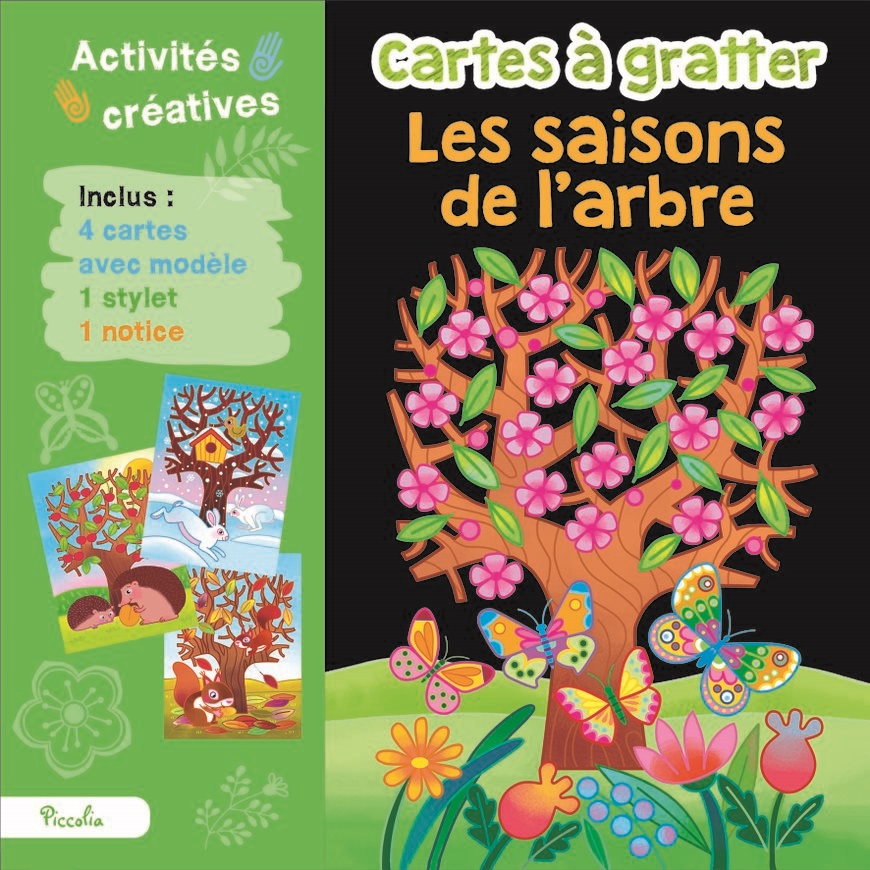 Cartes à gratter Les saisons de l'arbre | Greenweez