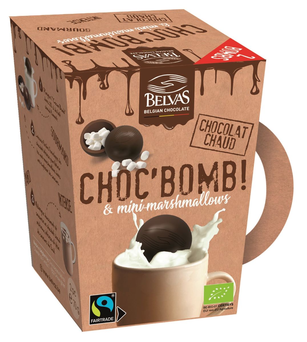 Bombe pour chocolat chaud 2x35g | Greenweez