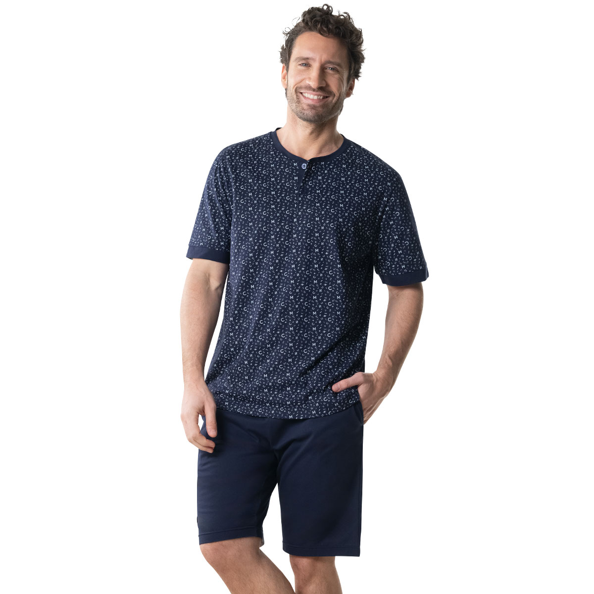 Pyjama court homme Coton Bio | Greenweez
