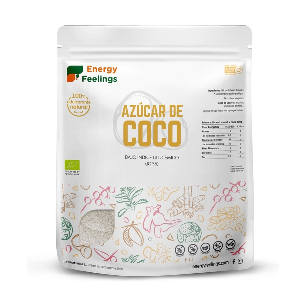 Sucre de noix de coco 500 g de poudre | Greenweez