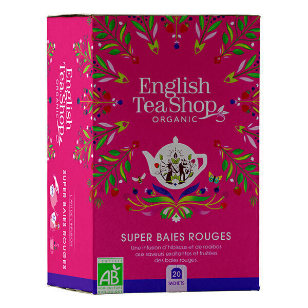 Infusion super baies rouges bio 20 sachets | Greenweez