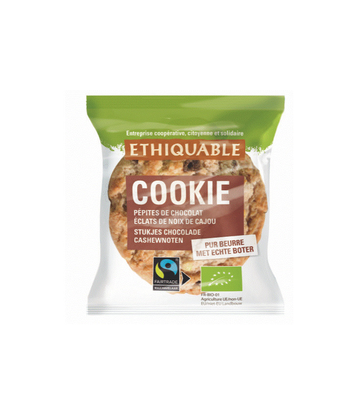 Cookies sachet individuel Pépites de Chocolat et Noix de Cajou | Greenweez