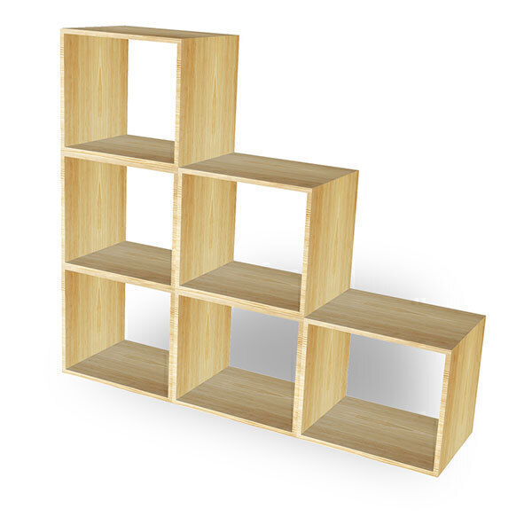 Ensemble de 6 cubes empilables en bois Kubus | Greenweez