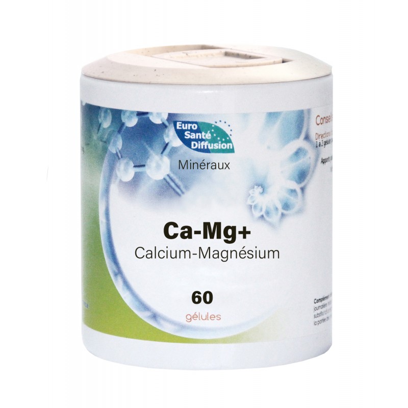 Ca-Mg+ Calcium Magnésium fort - 60 gélules gélules | Greenweez