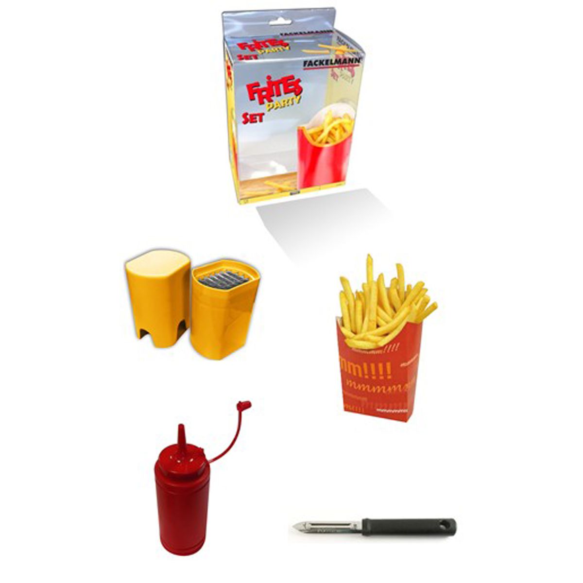 Kit pour frites maison 4 pièces Fackelmann | Greenweez